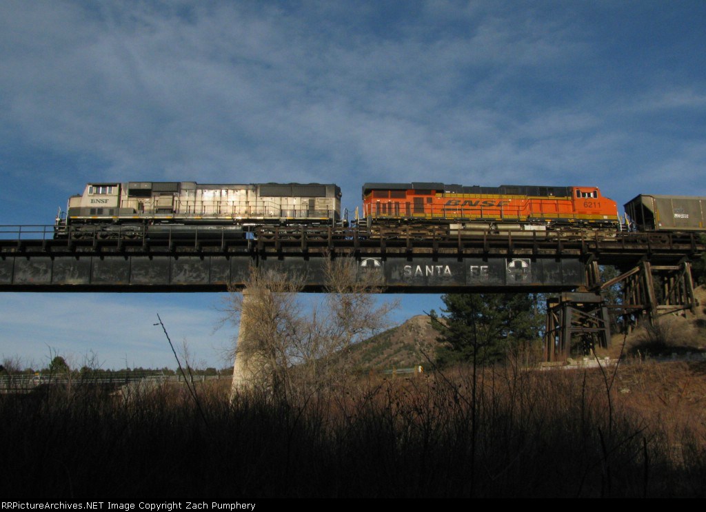 Southbound BNSF Loaded Coal Train DPU's